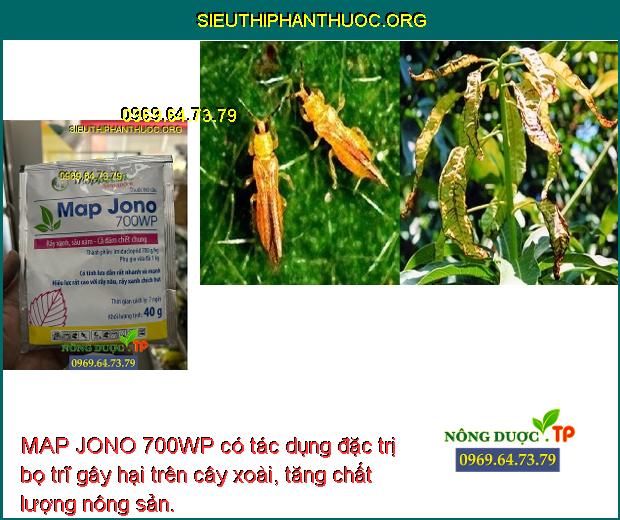 MAP JONO 700WP- Đặc Trị Rầy Nâu, Rầy Xanh, Rệp sáp, Bọ trĩ, Sâu khoang ...