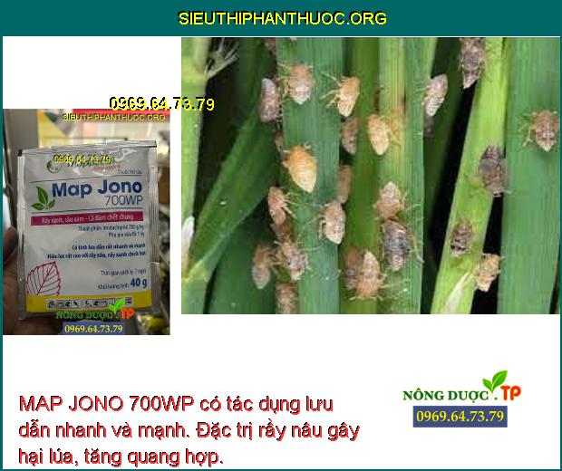 MAP JONO 700WP- Đặc Trị Rầy Nâu, Rầy Xanh, Rệp sáp, Bọ trĩ, Sâu khoang ...