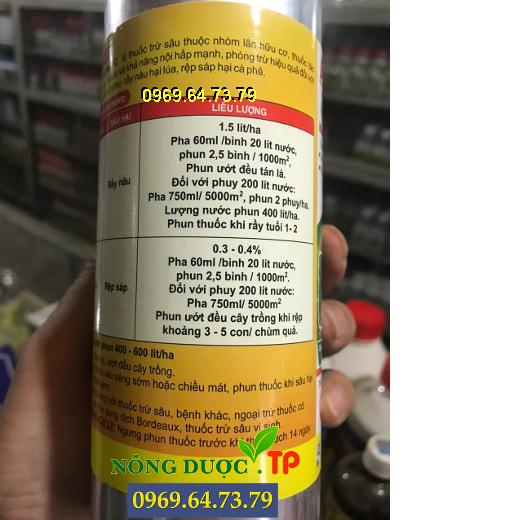 THUỐC TRỪ SÂU BISECTOR 500EC - PHÒNG TRỪ RÂY NÂU HẠI LÚA, RỆP SÁP HẠI ...
