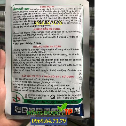 THUỐC TRỪ SÂU RANADI 10WP - THUỐC CHUYÊN ĐẶC TRỊ RẦY CHO CÂY TRỒNG ...