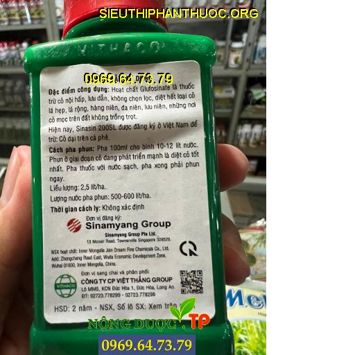 SINASIN 200SL - Thuốc Trừ Cỏ Không Chọn Lọc Thay Thế KANUP 480SL - SIÊU ...