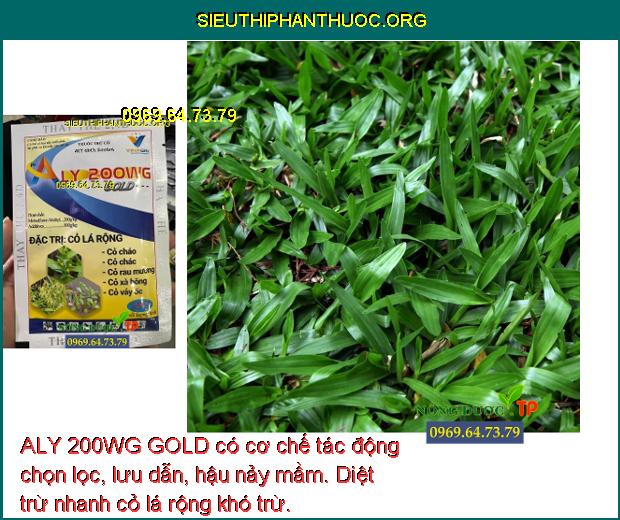 ALY 200WG GOLD - Đặc Trị Cỏ Lá Rộng, Cỏ Cháo, Cỏ Chác, Cỏ Rau Mương ...
