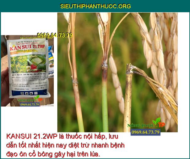 THUỐC TRỪ BỆNH KANSUI 21.2WP - Đặc Trị Đạo Ôn, Lem Lép Hạt, Khô Vằn Hại ...
