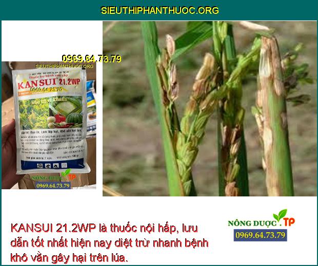 THUỐC TRỪ BỆNH KANSUI 21.2WP - Đặc Trị Đạo Ôn, Lem Lép Hạt, Khô Vằn Hại ...