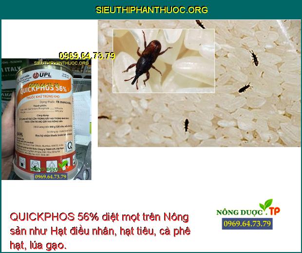 QUICKPHOS 56% THUỐC KHỬ TRÙNG KHO - Dùng Để Diệt, Phòng Trứng, Ấu Trùng ...
