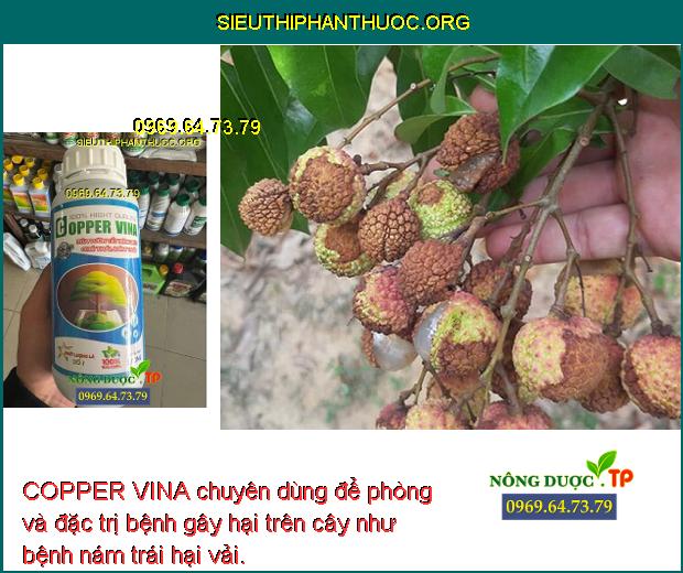 COPPER VINA- Rửa Vườn- Tẩy Rong Rêu- Ngừa Ghẻ Trái- Đốm Trái- Xì Mủ ...