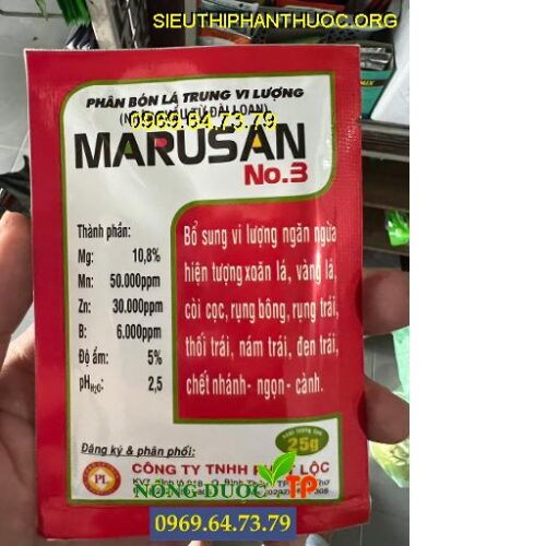 MARUSAN NO3- Bổ Sung Vi Lượng- Ngừa Xoăn Lá- Vàng Lá- Rụng Bông- Đen ...