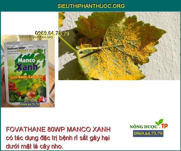 FOVATHANE 80WP MANCO XANH- Đặc Trị Bệnh Đạo Ôn- Vàng Rụng Lá- Rỉ Sắt ...