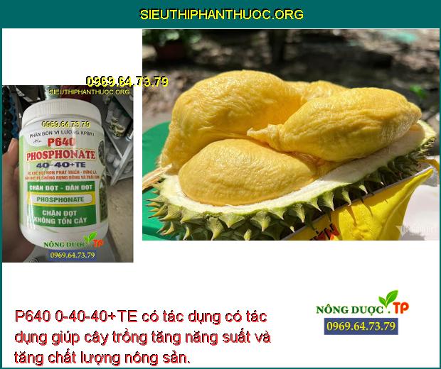 P640 0-40-40+TE- Ức Chế Đọt Non Phát Triển- Đứng Lá- Chống Rụng Bông ...