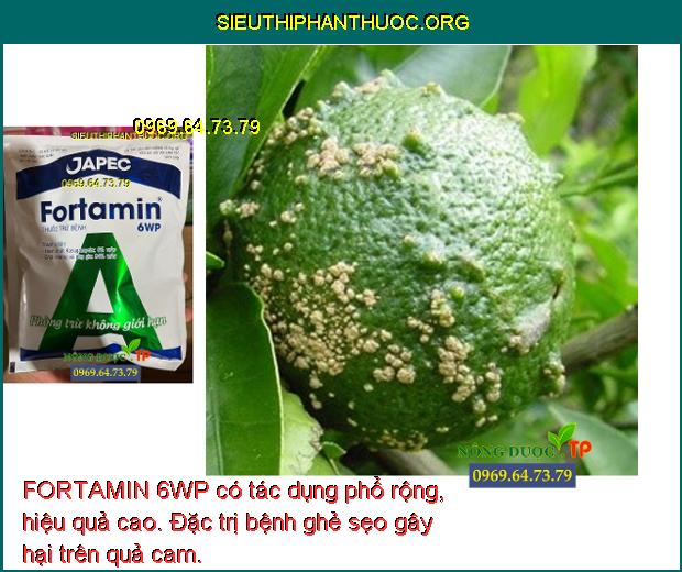 FORTAMIN 6WP- Đặc Trị Bệnh Đốm Lá- Thán Thư- Thối Nhũn- Ghẻ Sẹo- Đạo Ôn ...
